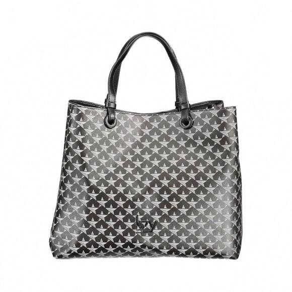 Byblos | Bags | New Byblos Womens Pvc Handbag In Black | Poshmark
